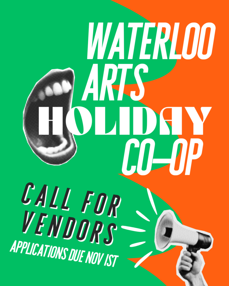 CALL FOR VENDORS! Waterloo Arts Holiday Co-op 2025 | Waterloo Arts