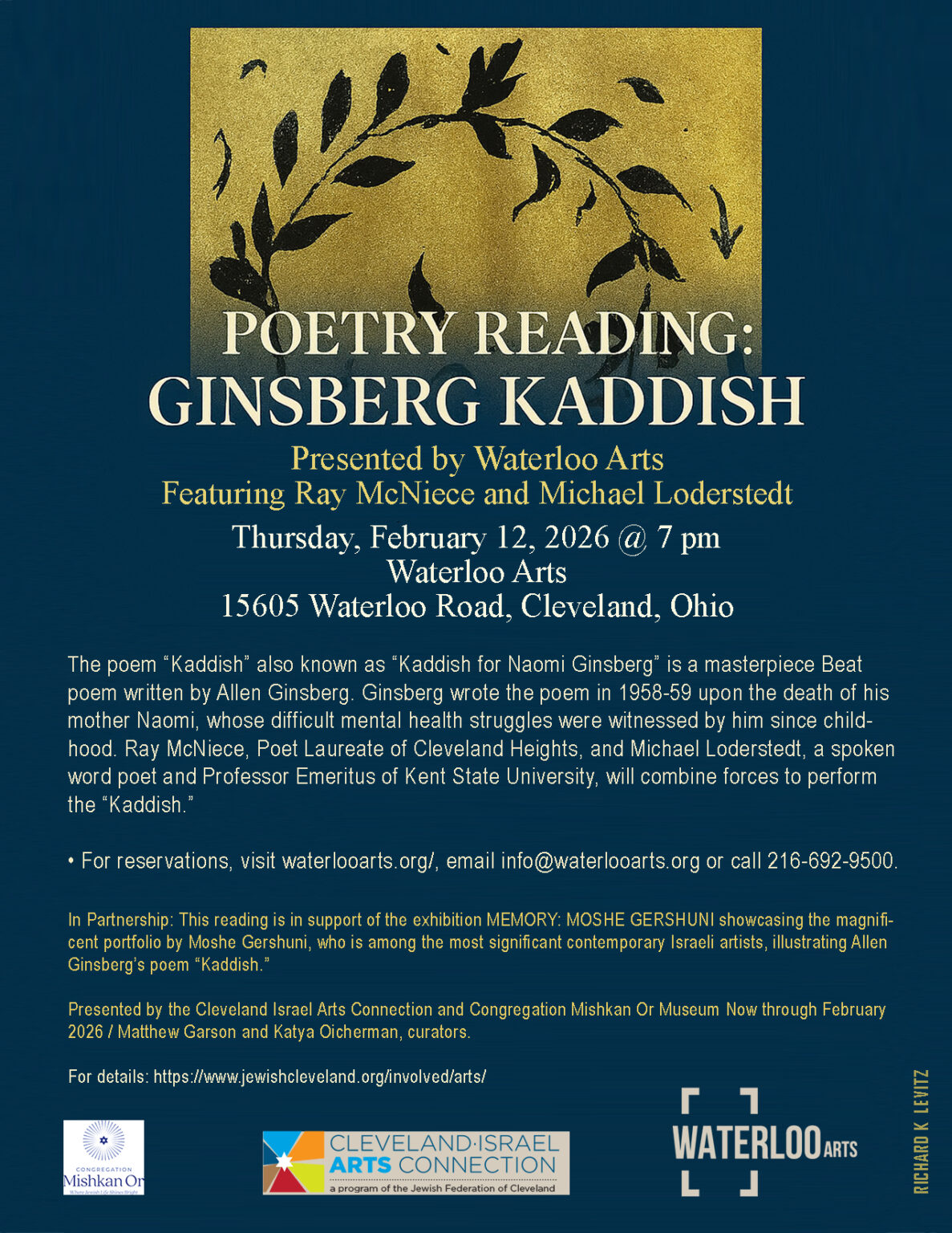 Poetry Reading: Ginsberg Kaddish | Waterloo Arts